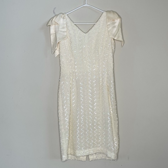Miss Ashlee | Dresses | Miss Ashlee Vintage Bridal Sequin Dress | Poshmark